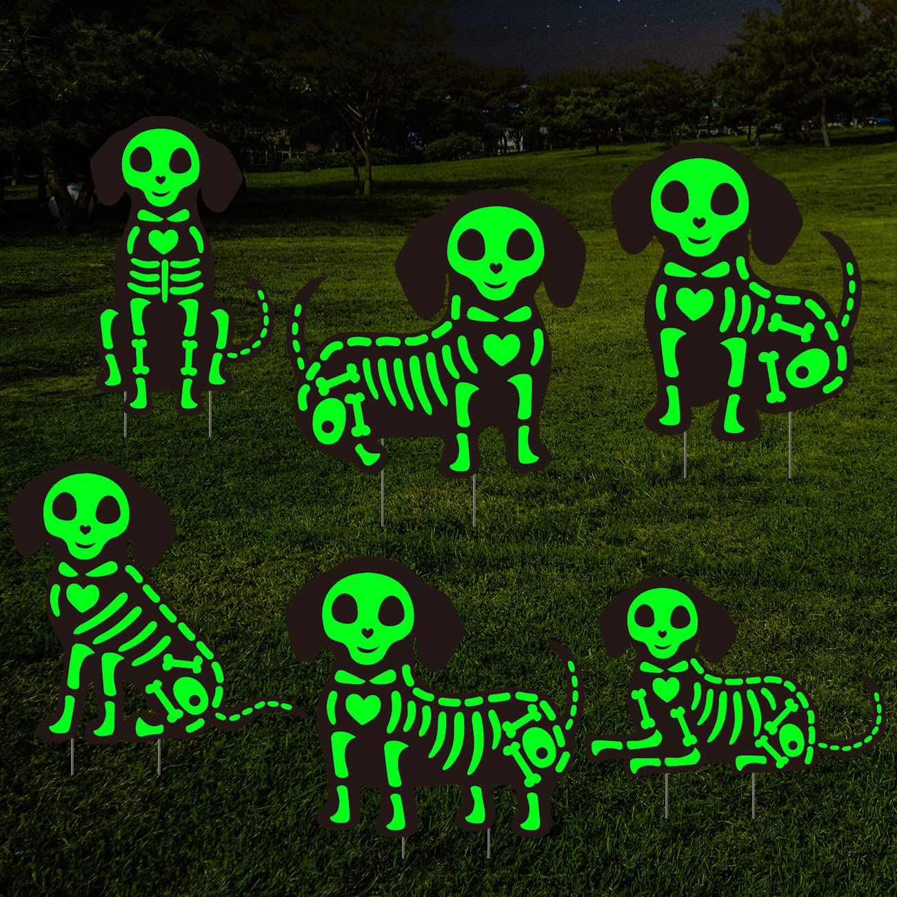 Dog Skeleton Yard Decoration