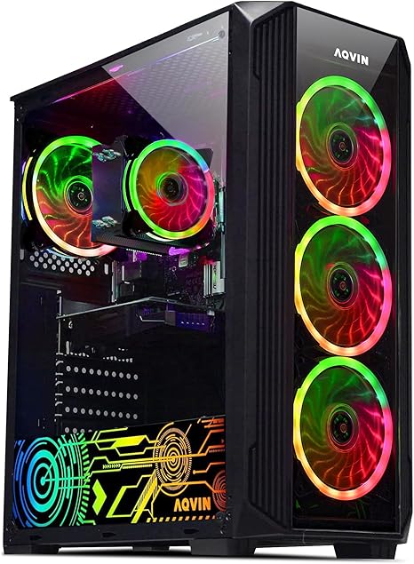 AQVIN Gaming Desktop Computer Tower PC - Hexa Core i7 Processor Up to 4 ...