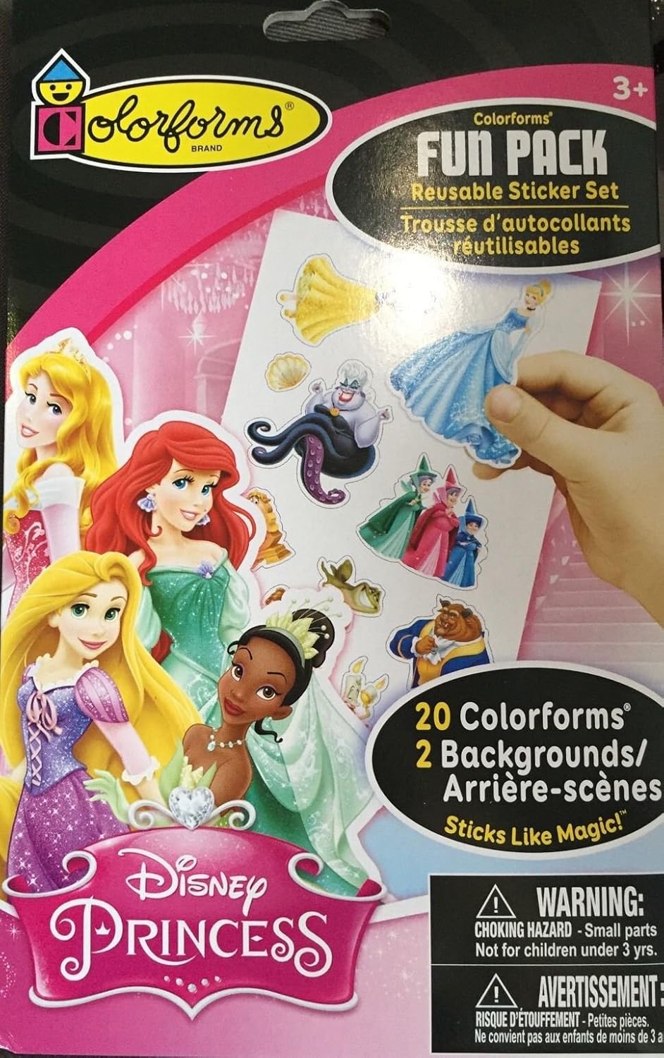 Amazon.com: Colorforms Re-Stickable Sticker Set Princess : Toys & Games
