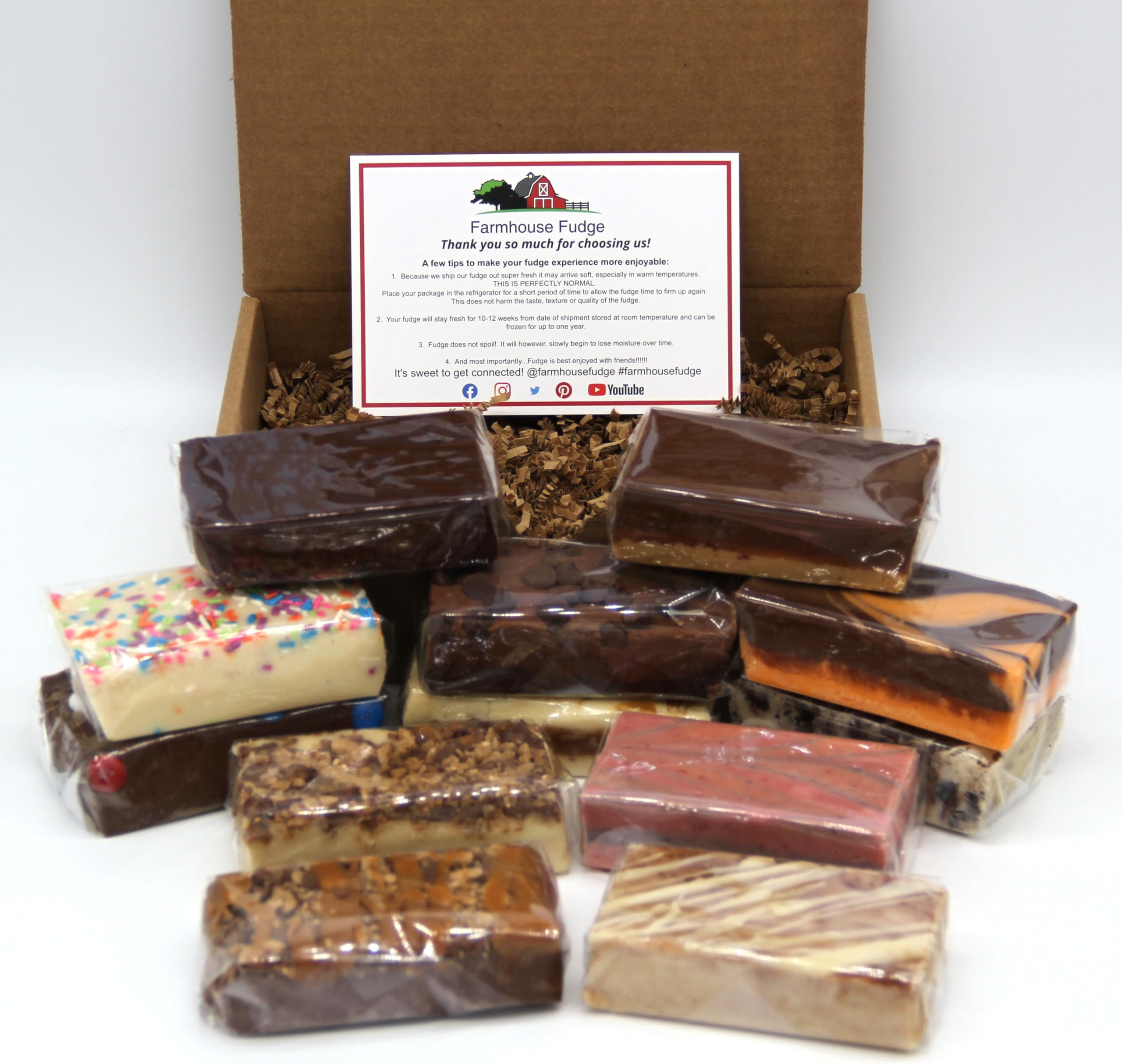 Amazon.com : Farmhouse Fudge - Build Your Own 3 Piece Fudge Box Sampler ...
