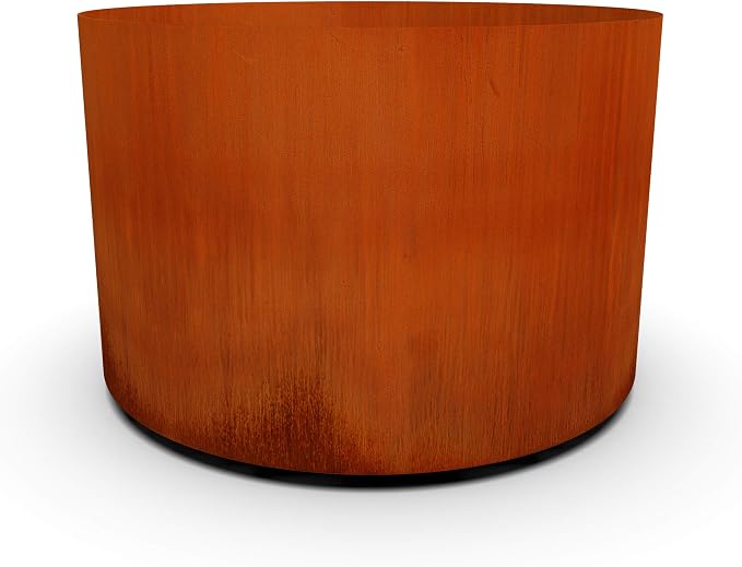 Amazon.com : Plantercraft Corten Steel Round Planter Boxes - Modern ...