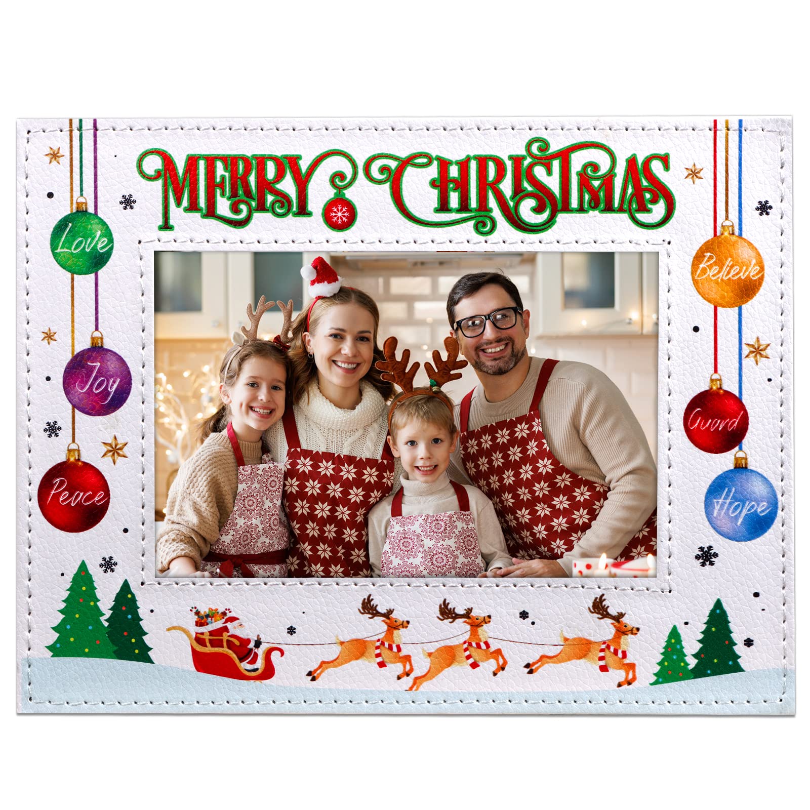 Amazon.com - FLYAB 2024 Christmas Picture Frame - 4x6 Family Christmas ...