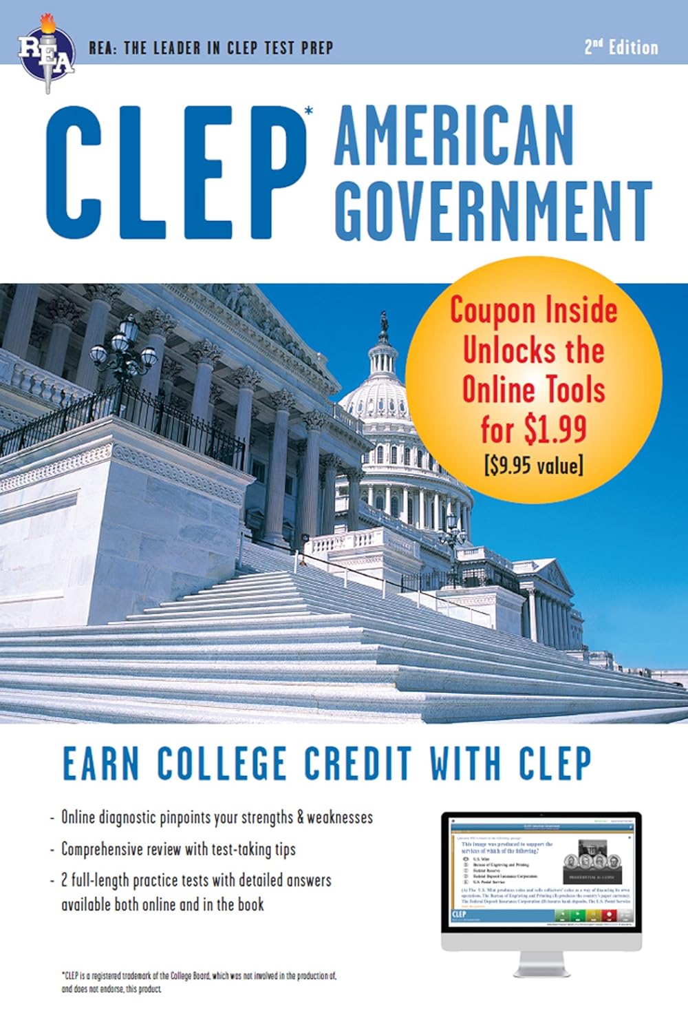 Amazon.com: CLEP® American Government Book + Online (CLEP Test ...