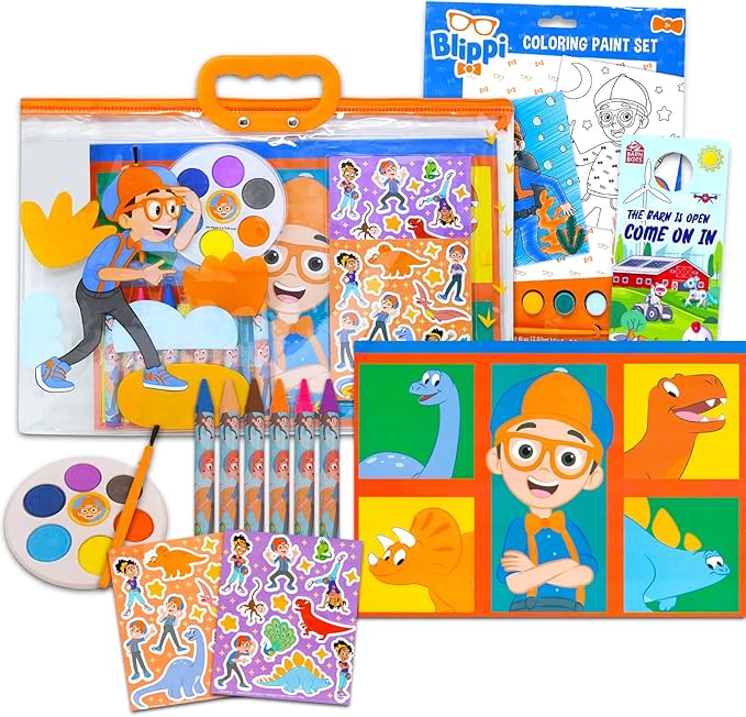 Amazon.com: Game Party Blippi Coloring and Activity Set for Kids Bundle ...