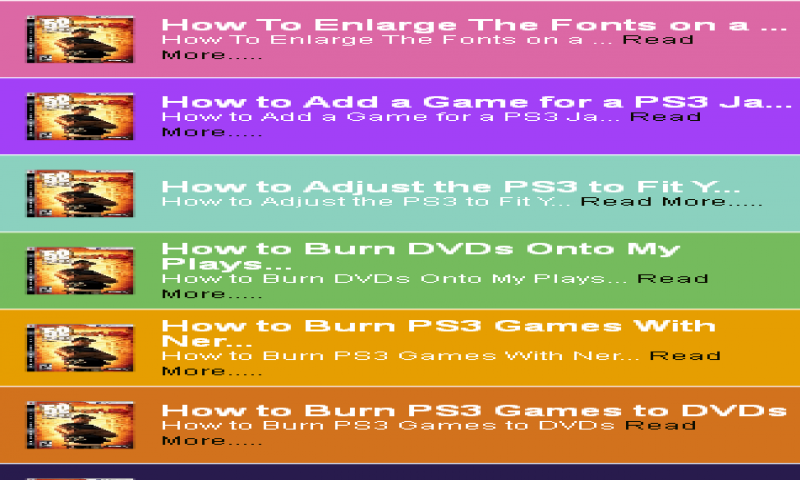 50 howto PS3 Games - App on Amazon Appstore