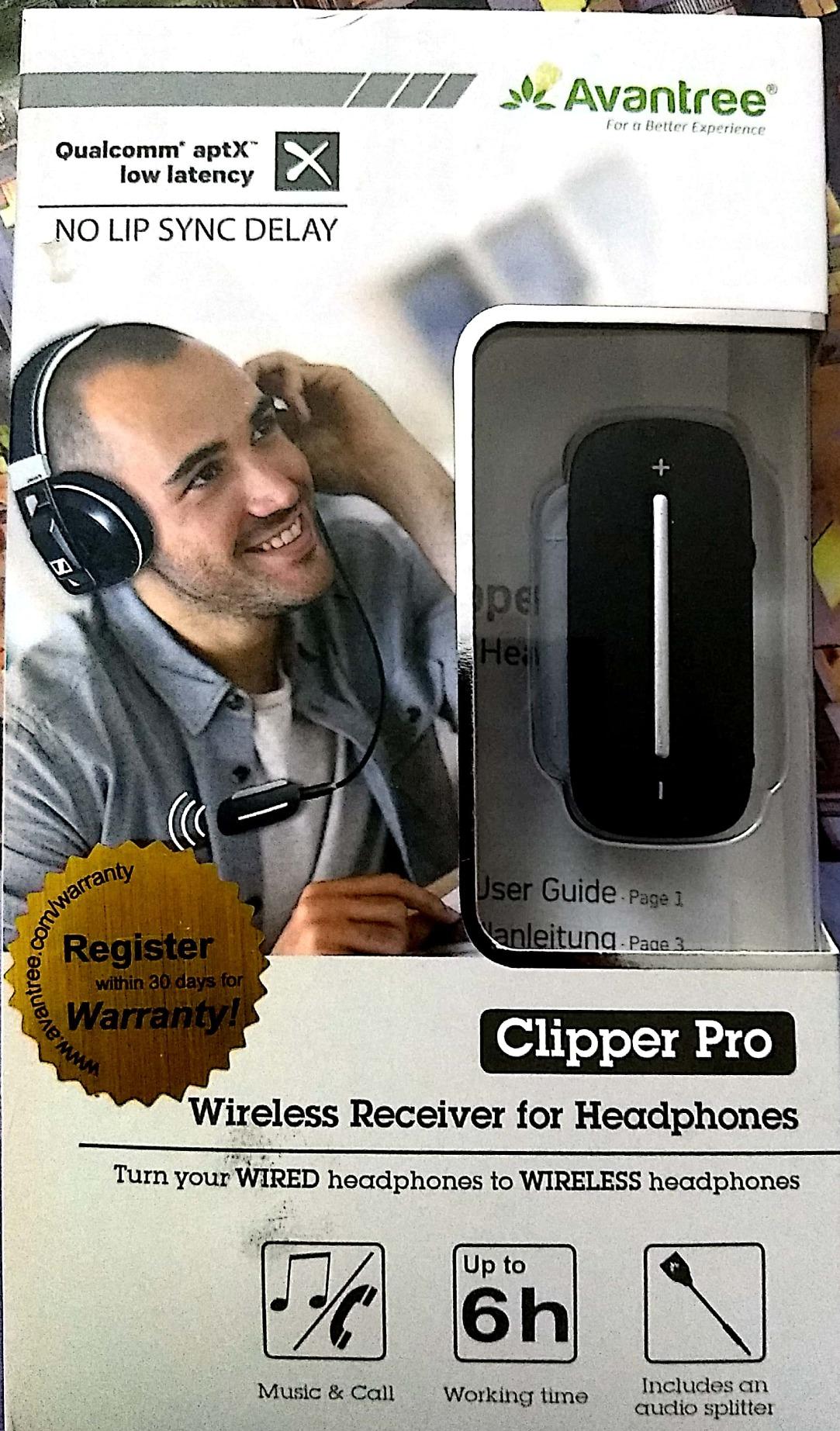 Avantree aptX Low Latency Bluetooth Audio Adapter for Headphones with ...