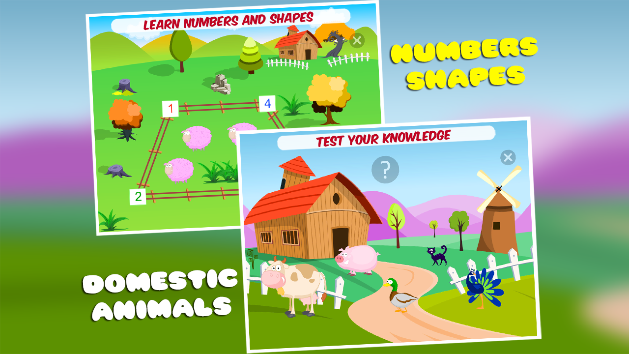 Farm Adventure for Kids - Play with animals, letters, numbers, fruits ...