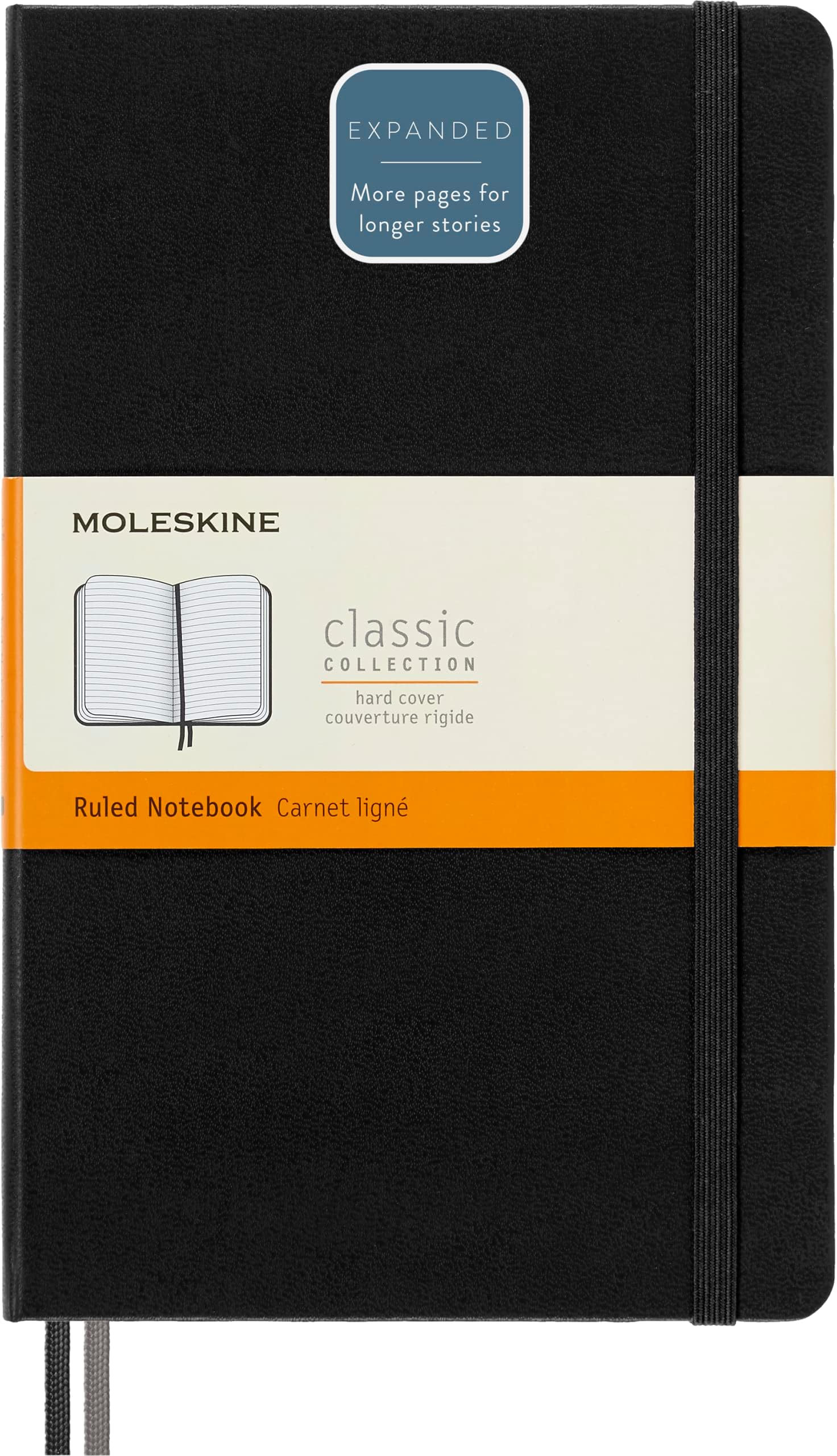 Moleskine - Classic Expanded Ruled Paper Notebook - Hard Cover and ...