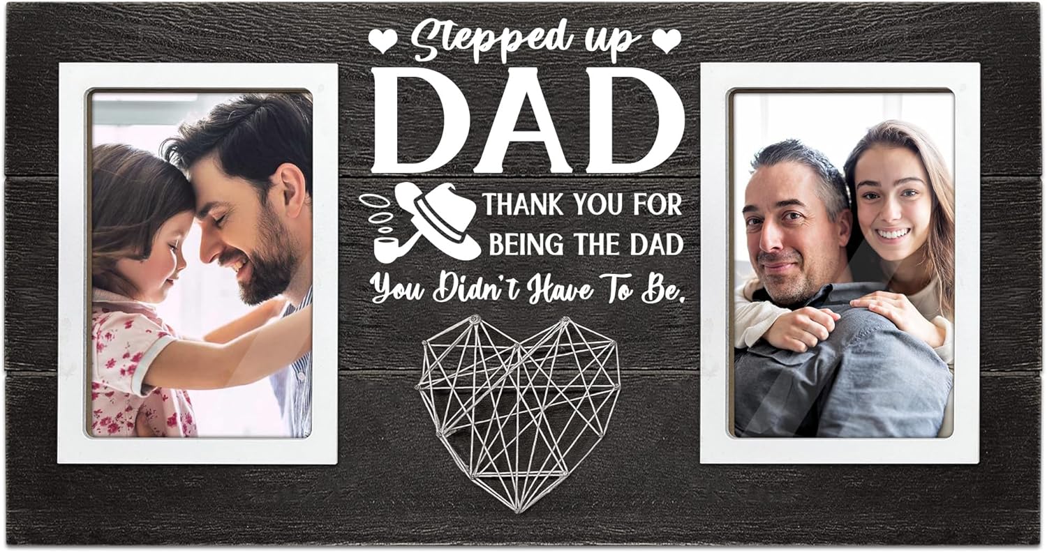 Amazon.com - ARIDUR Step Dad Picture Frame Gifts from Daughter, Step ...