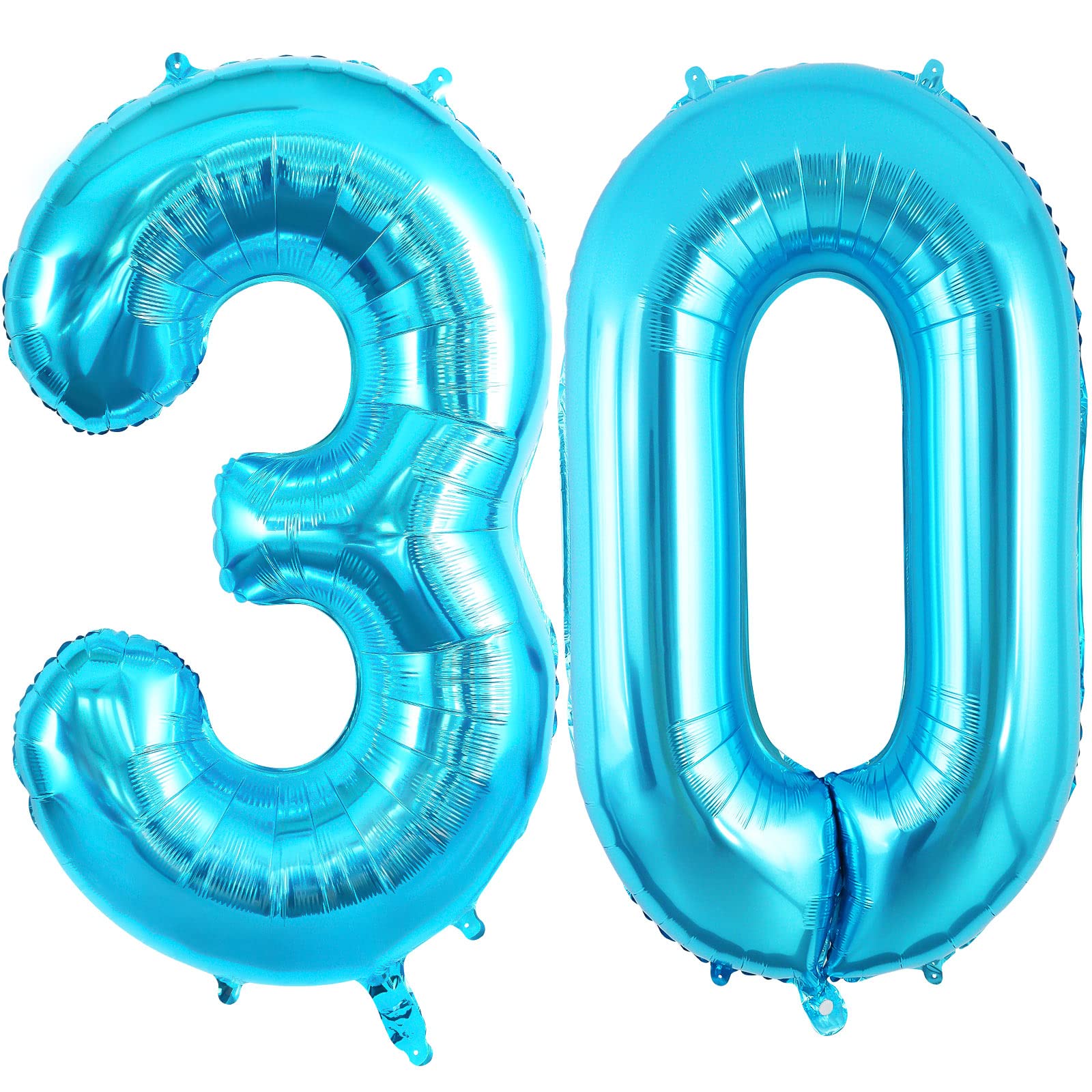 Amazon.com: 40 Inch Blue 30 Number Balloons, Jumbo Foil Balloons for ...