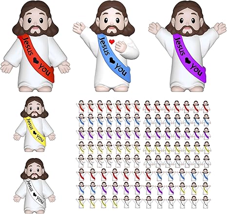 Amazon.com: 105 PCS Little Jesus Figures,Mini Jesus Figurines - Tiny ...