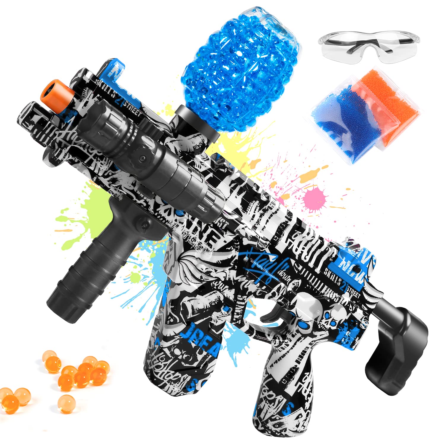 Buy Electric Gel Ball Blaster - JFIEEI Gel Blaster with 10000 Water ...