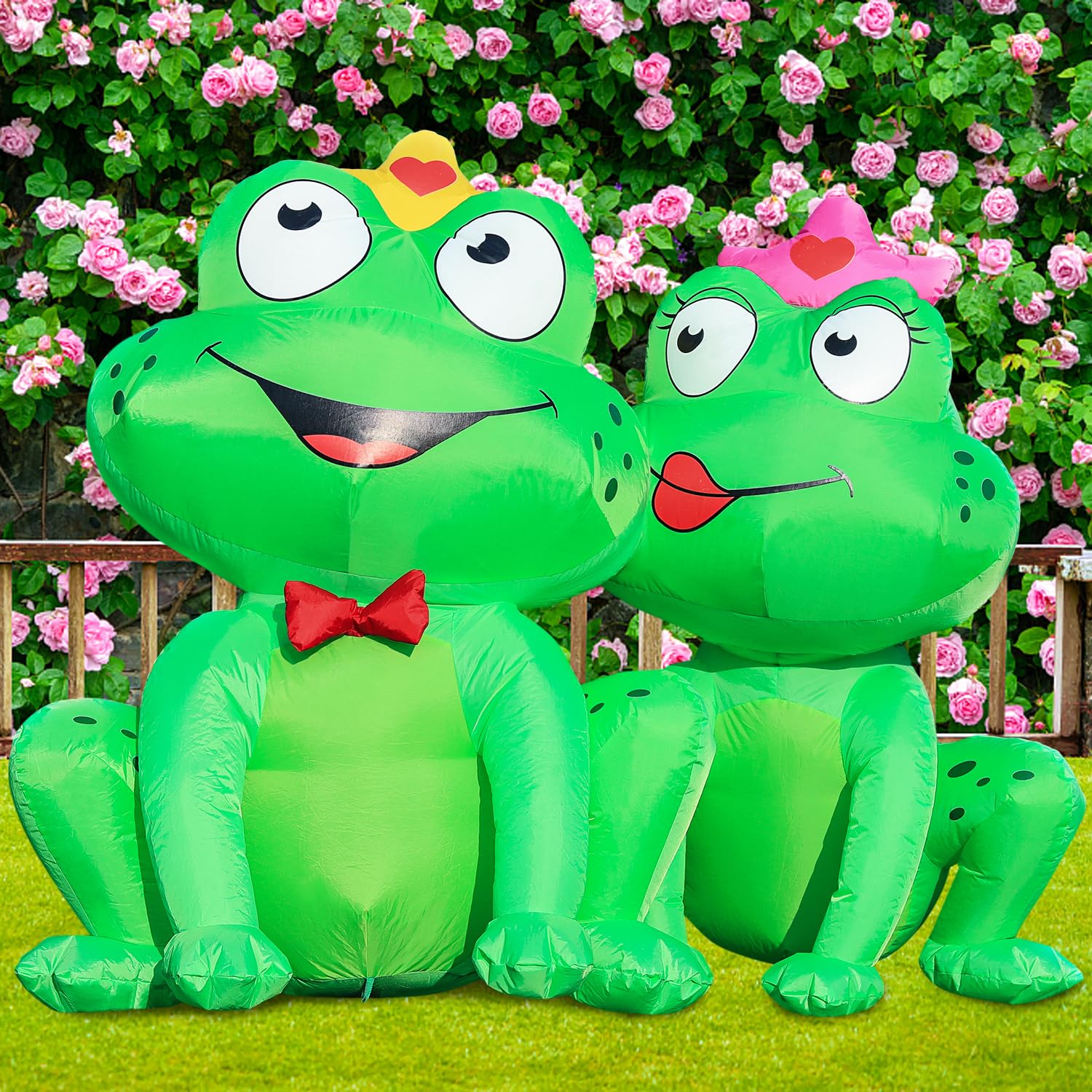 Amazon.com: 5FT Valentines Day Inflatables Outdoor Decorations, Frog ...