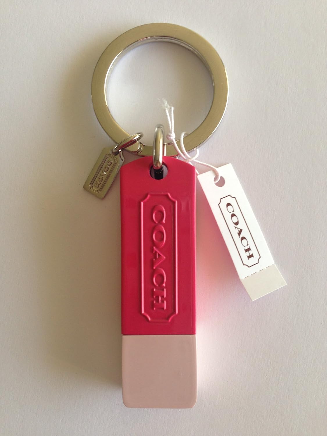 Amazon.com: Coach Colorblock 8gb USB Key Ring Style: F69036 Pink ...