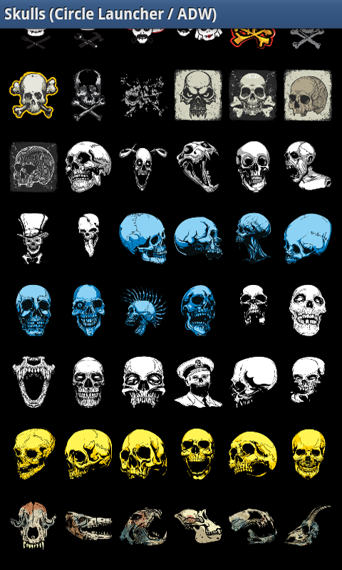 Skull Icons Circle Launcher - App on Amazon Appstore