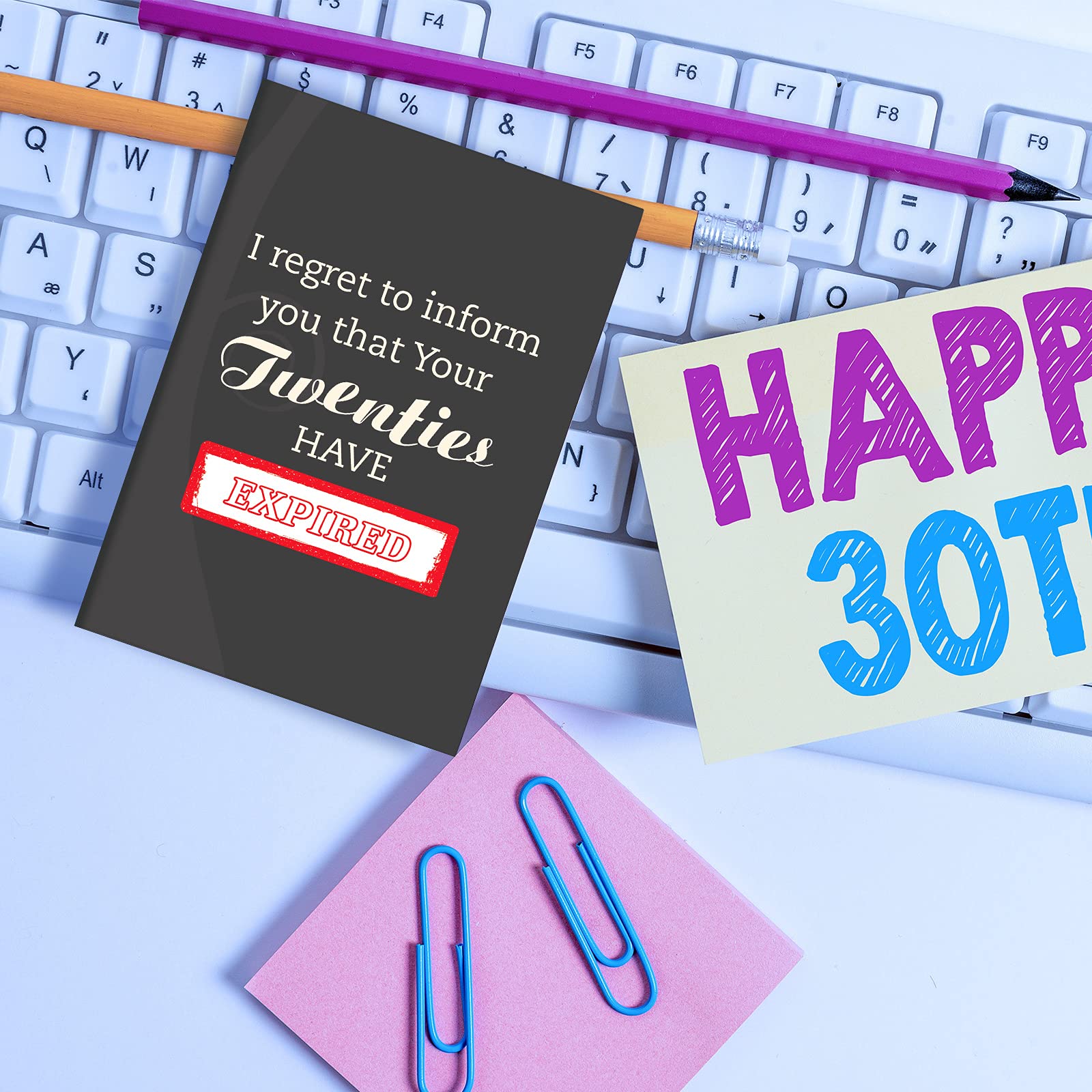 2 Pieces Funny 30th Birthday Card For Men Or Women 30th Birthday Card 2-pieces-funny-30th-birthday-card-for-men-or-women-30th-birthday-card