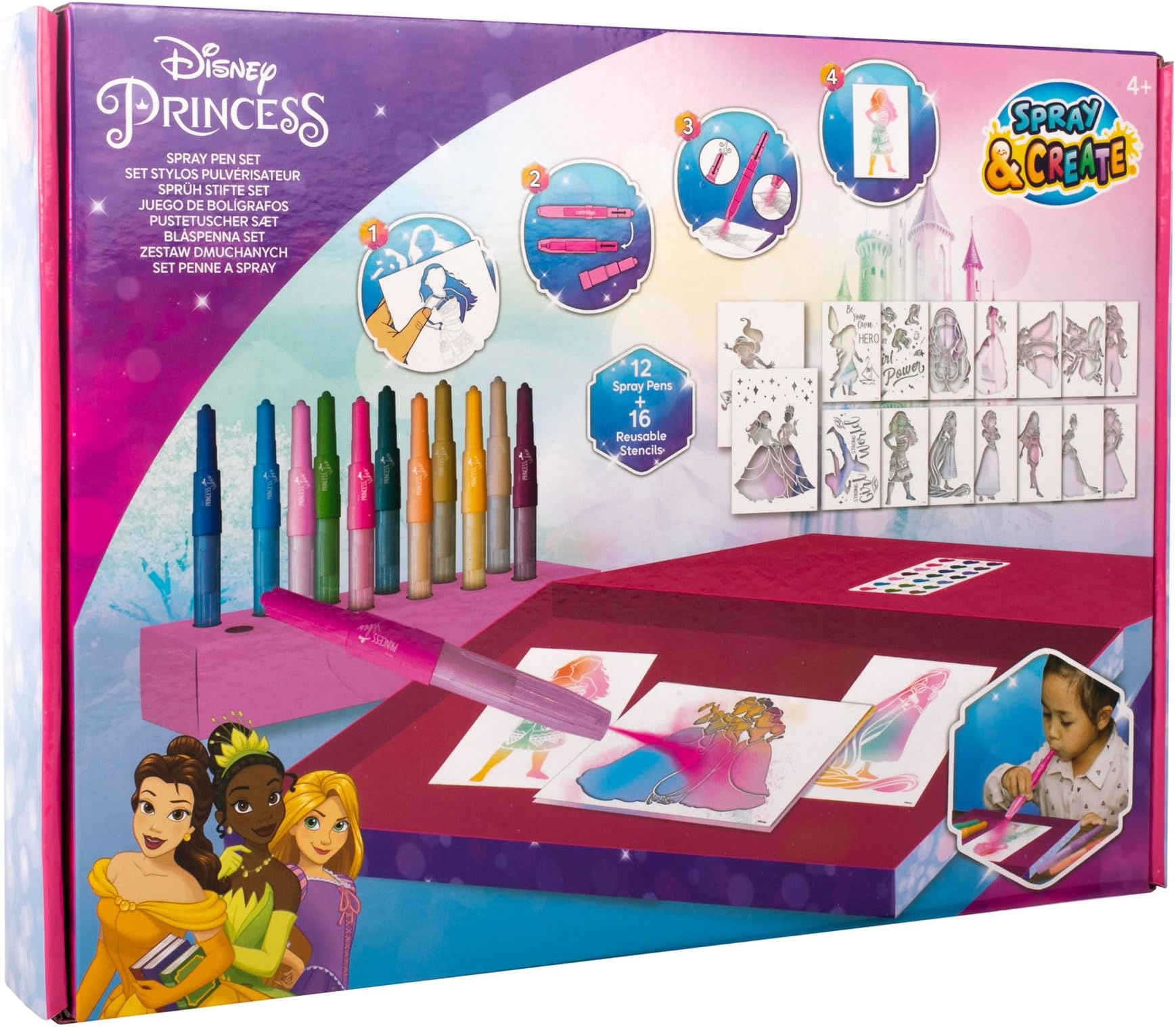 Disney Princess - Spray Pen Set Deluxe (DP22368) - Kit de Stylos ...
