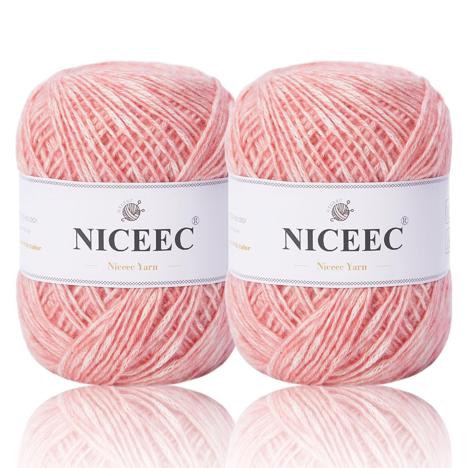 Amazon.com: NICEEC 2 Skeins Big-Belly Air Yarn Baby Cotton Yarn for ...