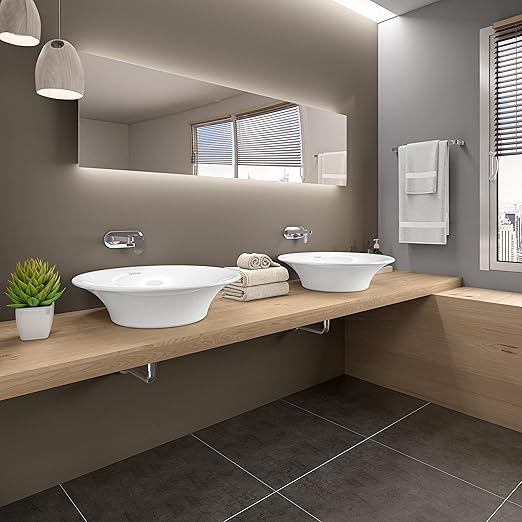 Hindware Elegance Table Top Wash Basin - Round Vessel Design - Star ...