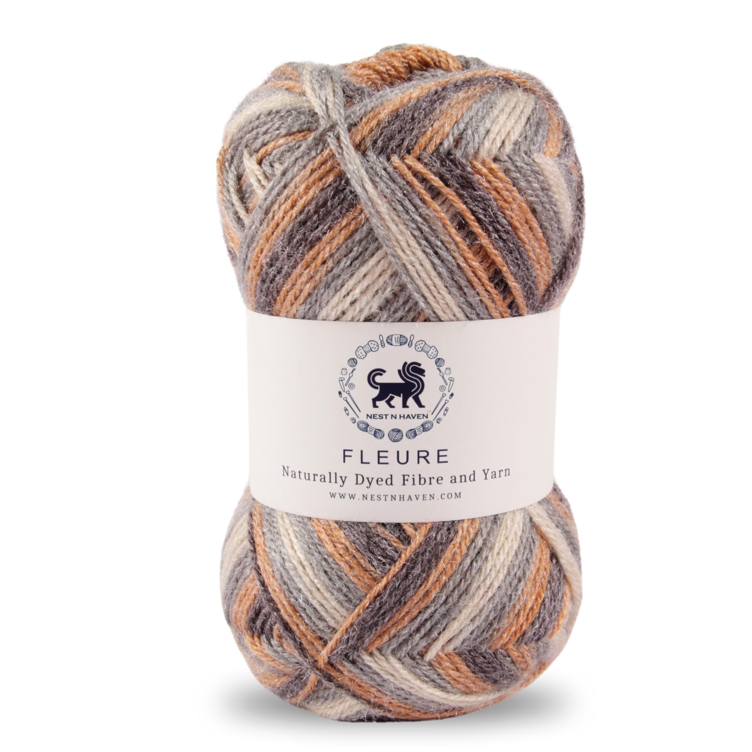 Nestnhaven Acrowools Fleure Hand Knitting and Crochet Yarn. Pack of 1 ...