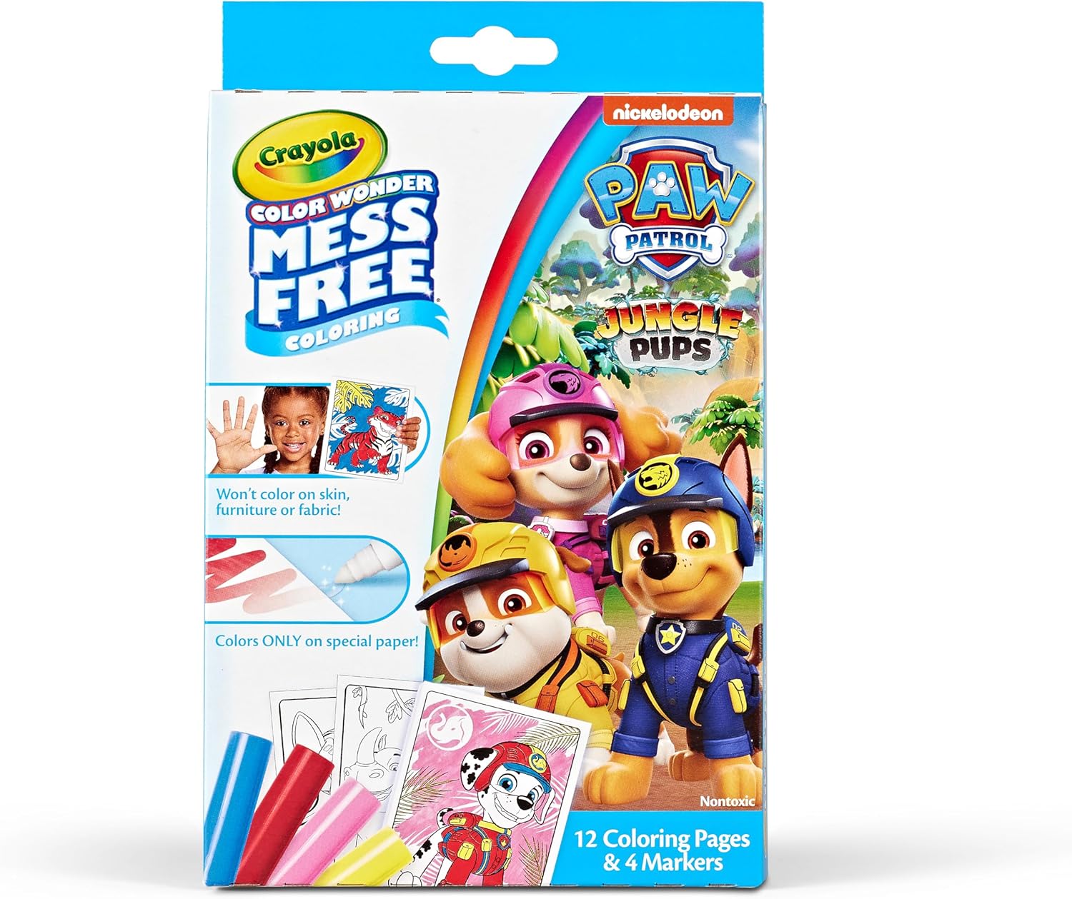Amazon.com: Crayola Color Wonder PAW Patrol Mini Box Set, 12 Coloring ...