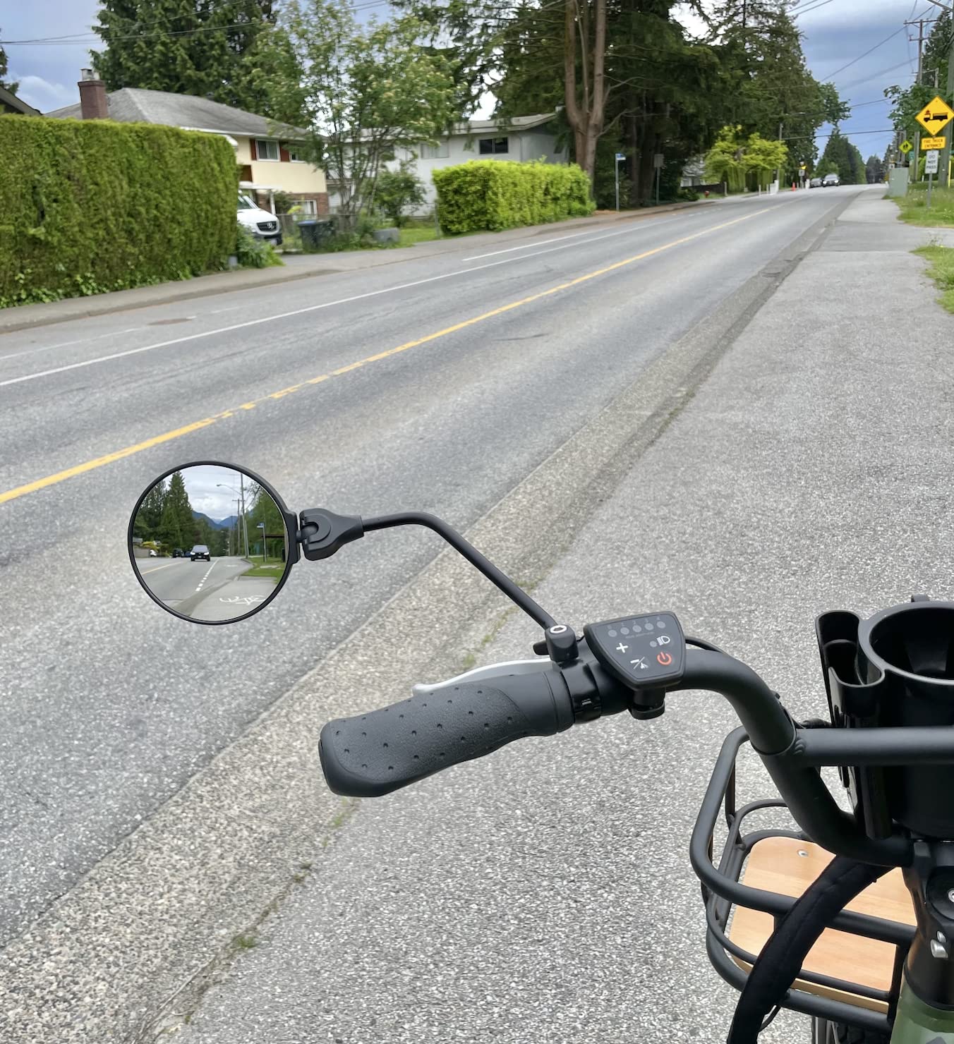 Blast Resistant Bike Mirror Hafny Bar End Bike Mirror - Large HD Glass ...