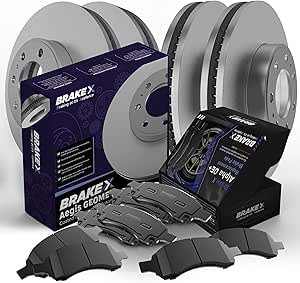 Brake X Replacement Brake Pads and Rotors Kit replacement for 2015-2016 ...