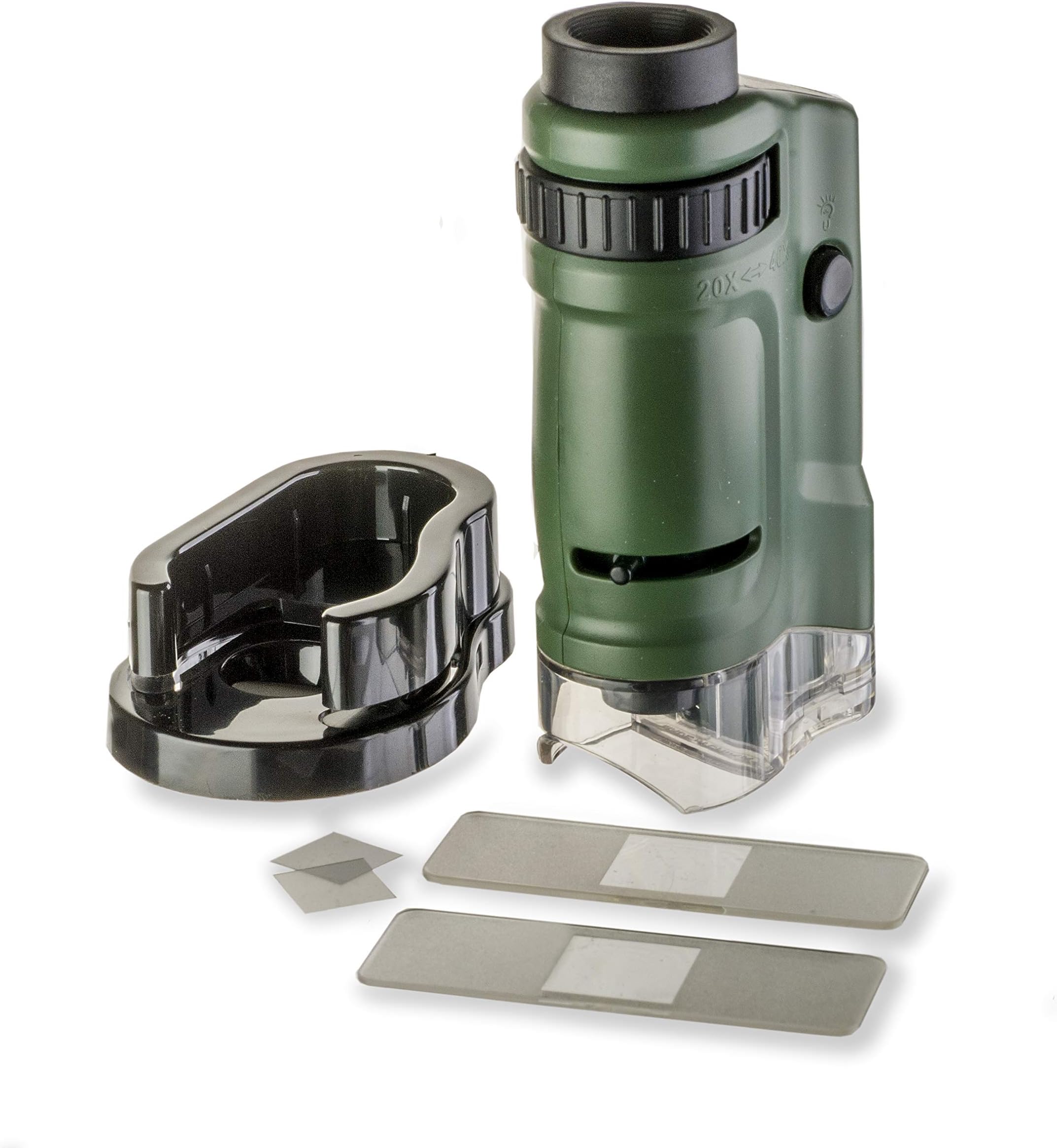 Amazon.com : Carson MicroBrite 20x-40x LED Lighted Pocket Microscope ...