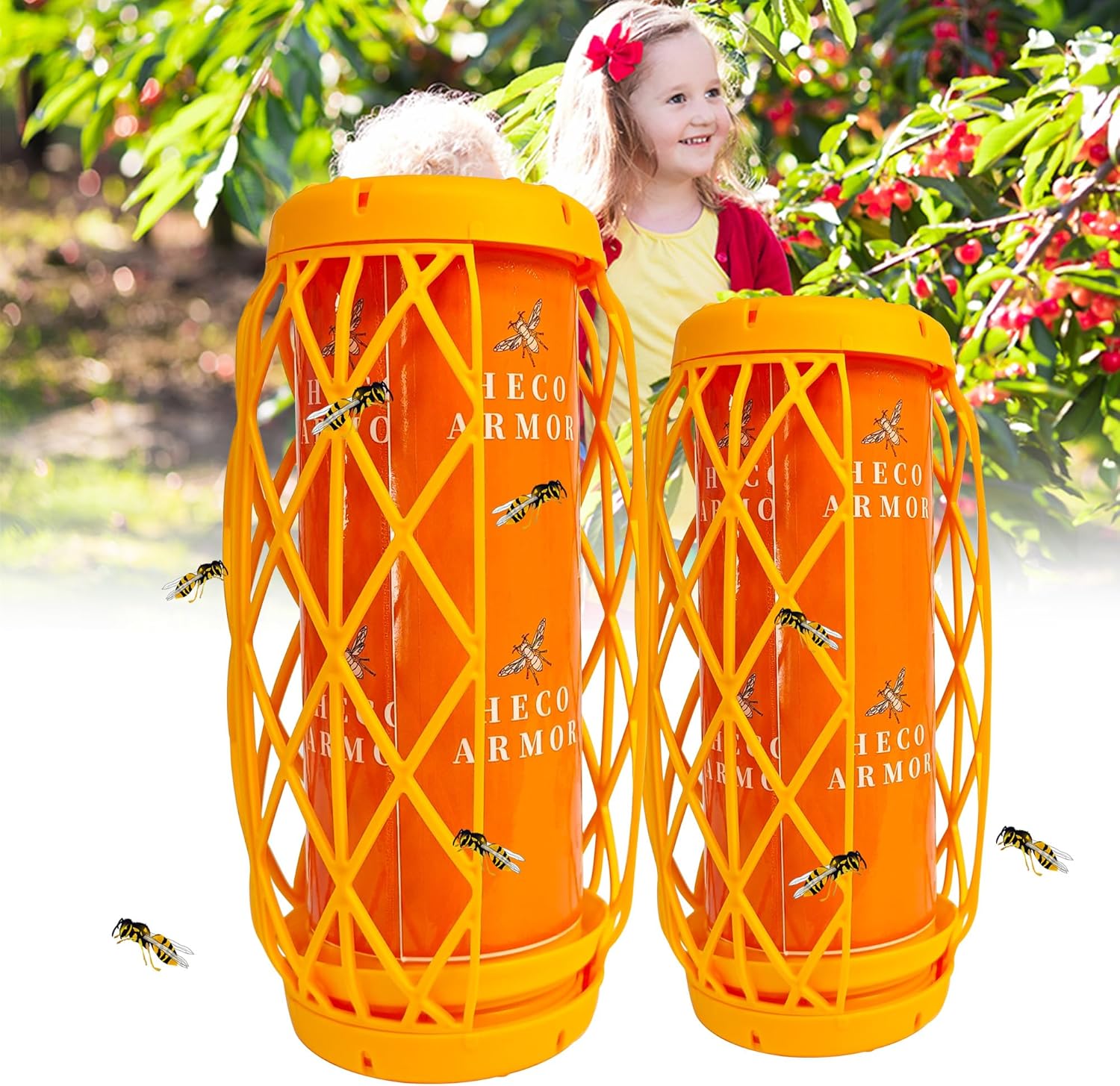 Amazon.com : 2-Pack Wasp Traps Outdoor Hanging - Carpenter Bee Traps ...