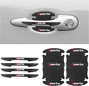4PCS Car Door Protector+4PCS Car Door Handle Protector,Sports Car Door ...