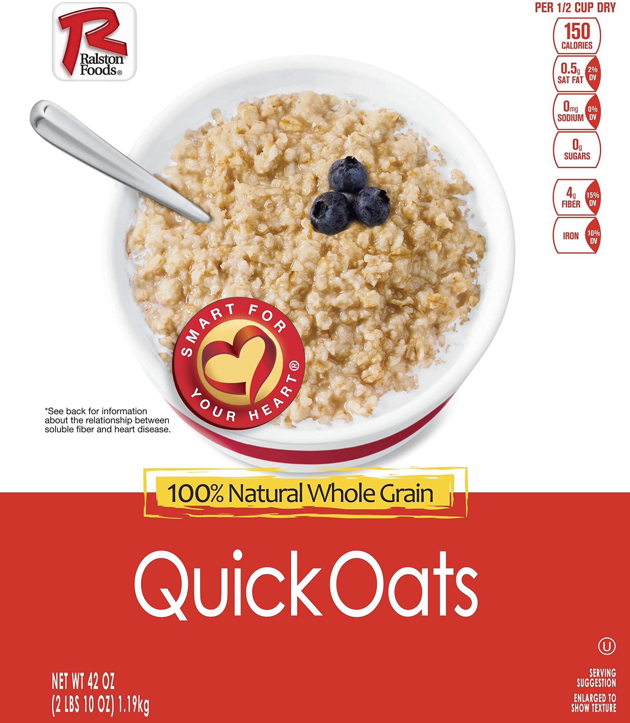 Amazon.com: Ralston Foods Instant Oatmeal Hot Cereal, 13.5 Ounce - 12 ...