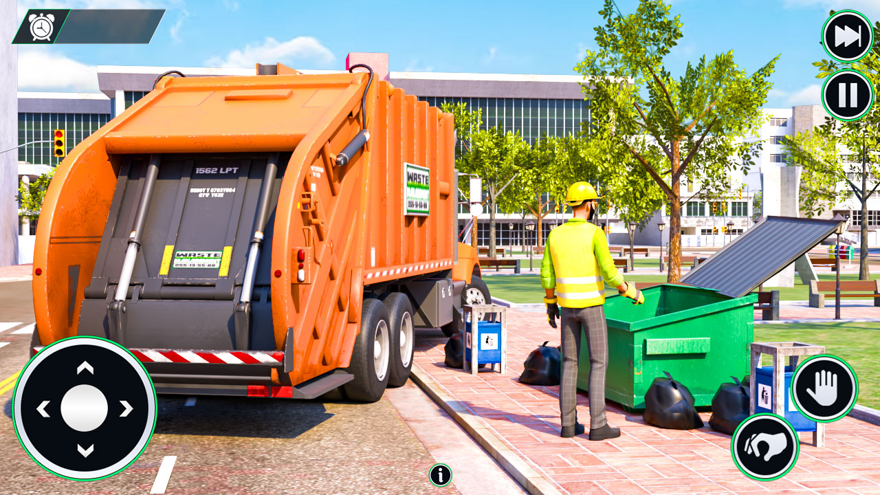 Real City Garbage Truck Simulator 2024: Urban City Trash Truck Driving ...