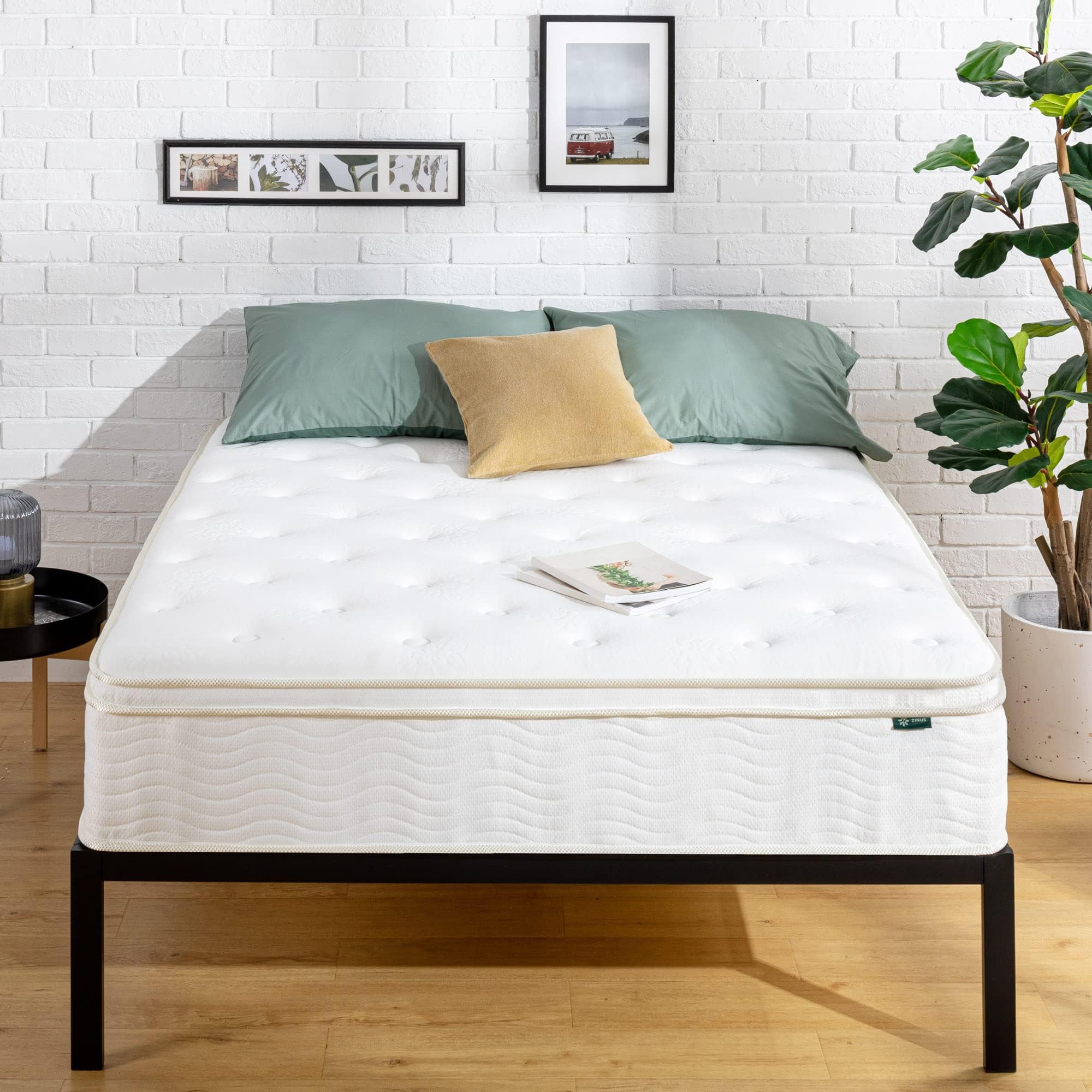 Zinus Green Tea | Colchón Matrimonial de Memory Foam con Esencia de Té ...