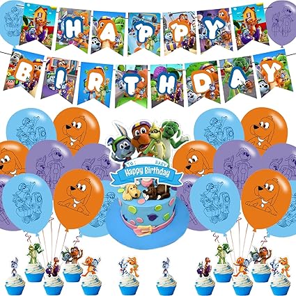 Amazon.com: Go Dog Go Birthday Party Pack - Theme Decorations, Cupcake ...