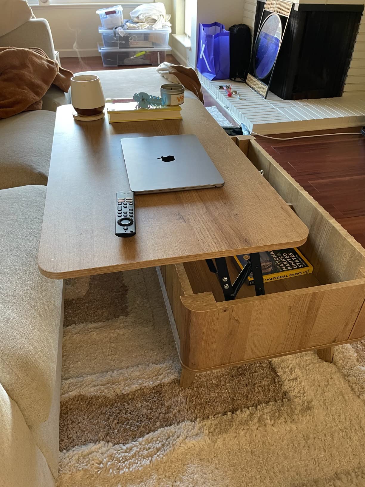 $35/mo - Finance Mopio Brooklyn Mid-Century Modern Lift Top Coffee ...
