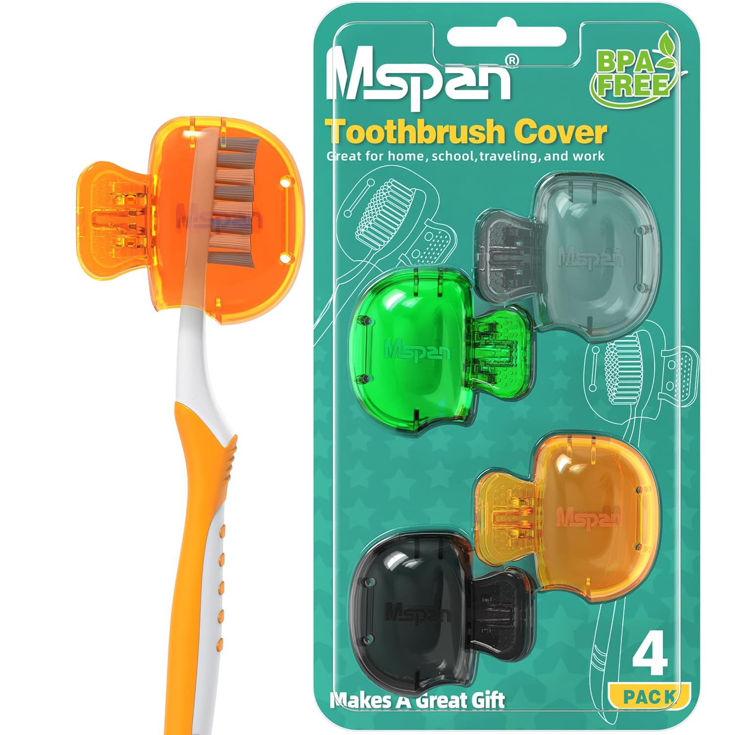 Amazon.com: Mspan Electric Toothbrush Cover Cap: Brush Head Protector ...