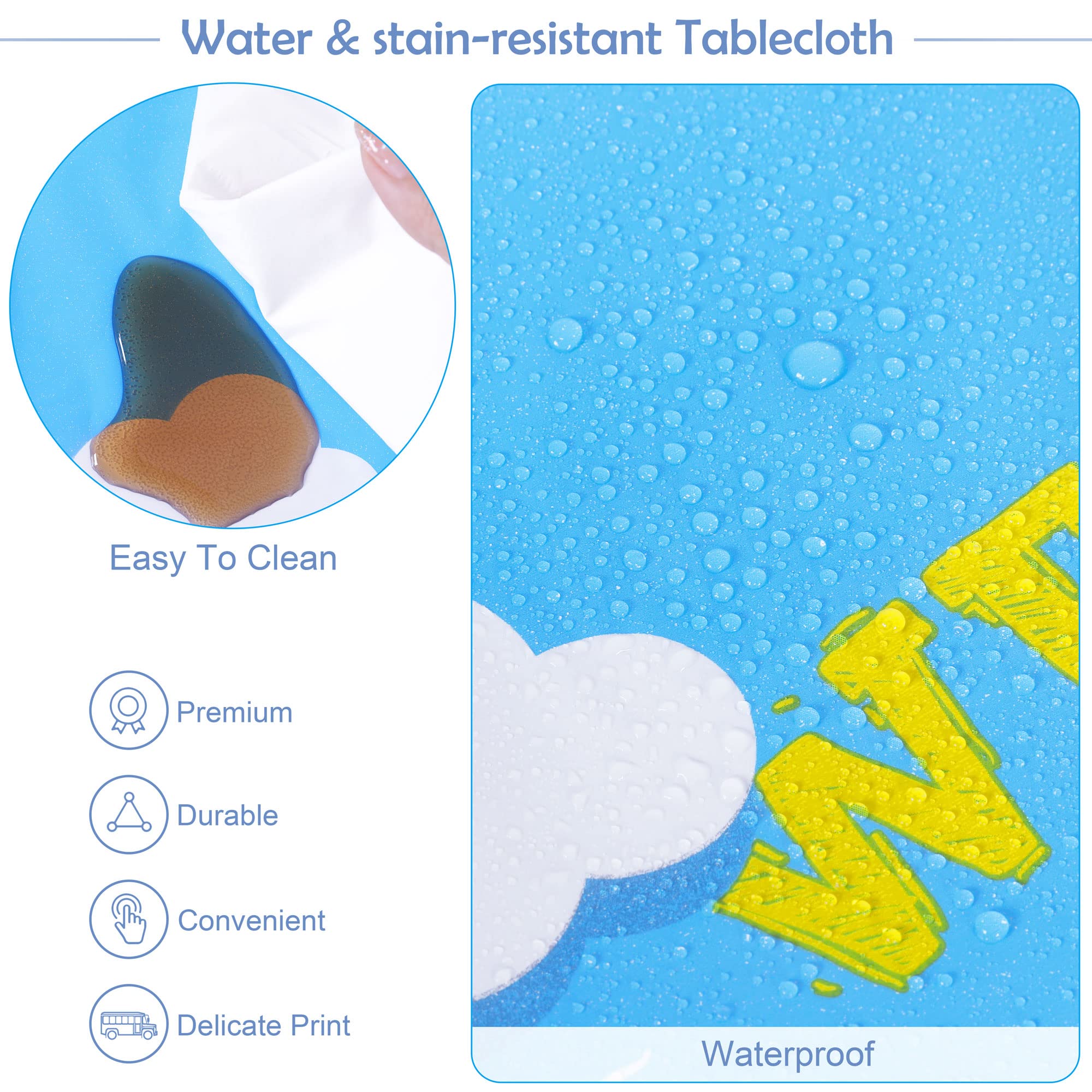 Snapklik.com : Durony Welcome Back To School Party Tablecloth, 2 Pack ...