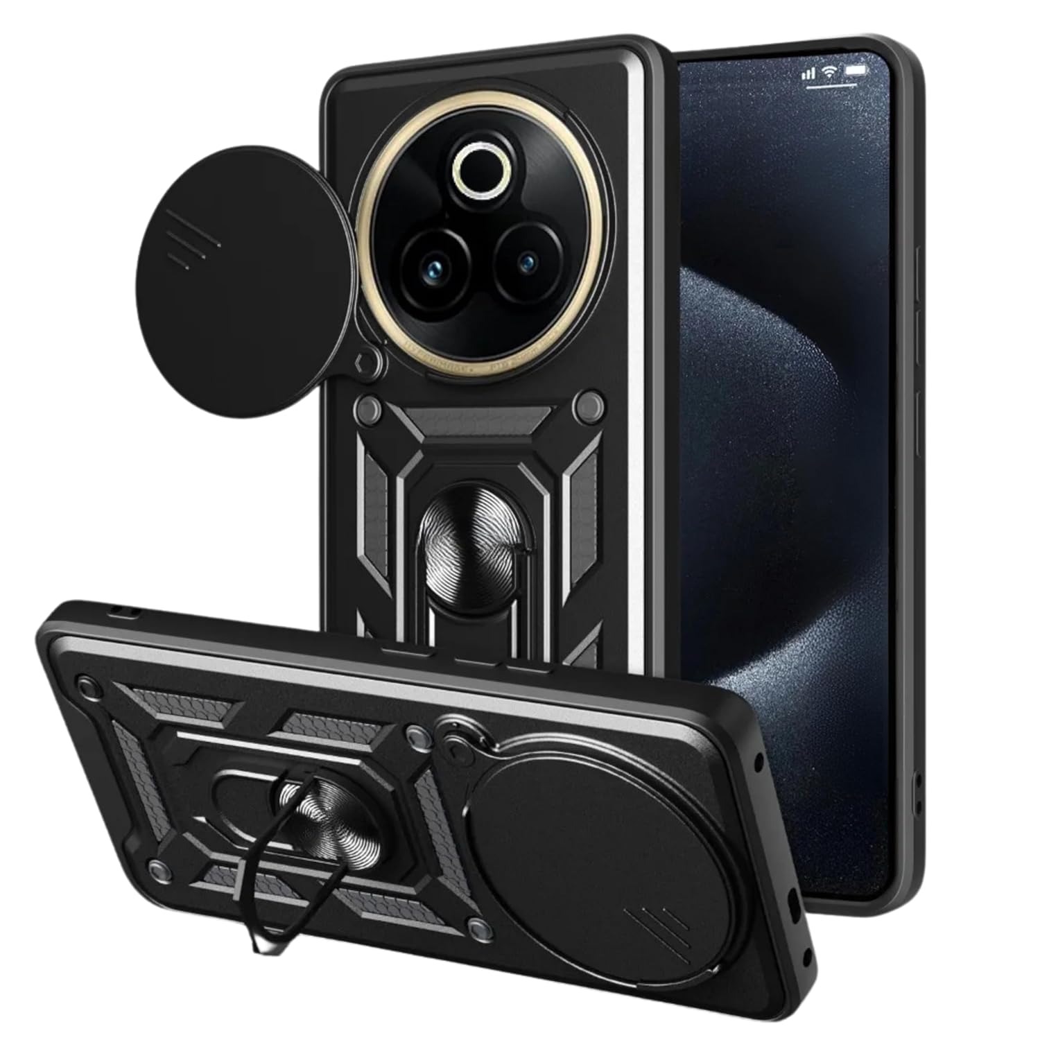 Designerz hub® Realme P3 Pro 5G Back Cover | Heavy Duty Hybrid Case ...