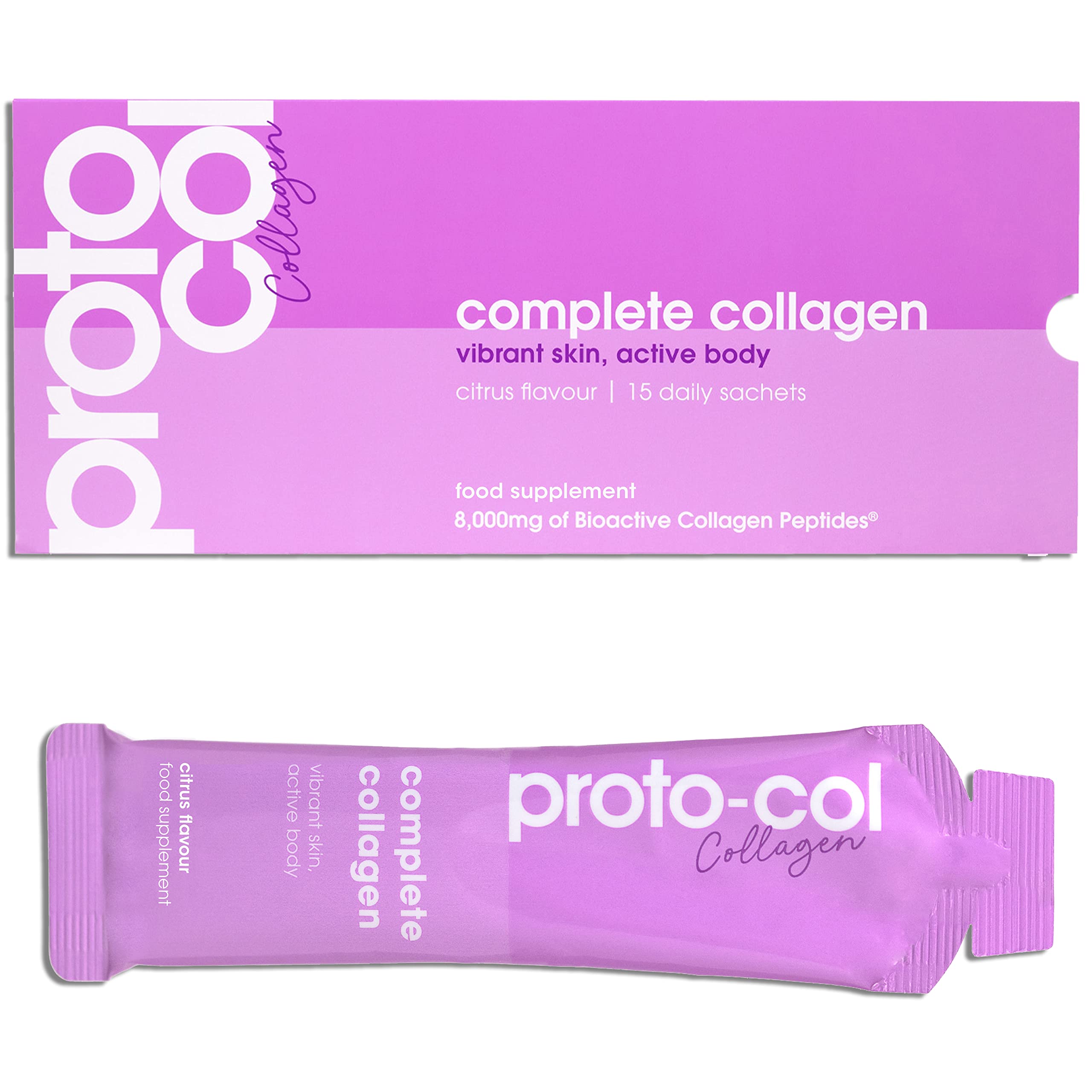 Buy Proto-Col Complete Collagen Bovine Liquid Collagen Supplement for ...