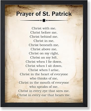 Amazon.com: Poster Master Prayer of Saint Patrick Poster - Christ With ...