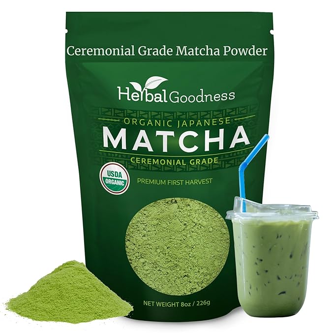 Amazon.com: Matcha Organic Green Tea Powder - Japanese Ceremonial Grade ...