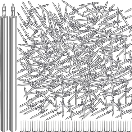 Amazon.com: 200 Pcs Double-Head Skirting Thread Seamless Nails, Double ...
