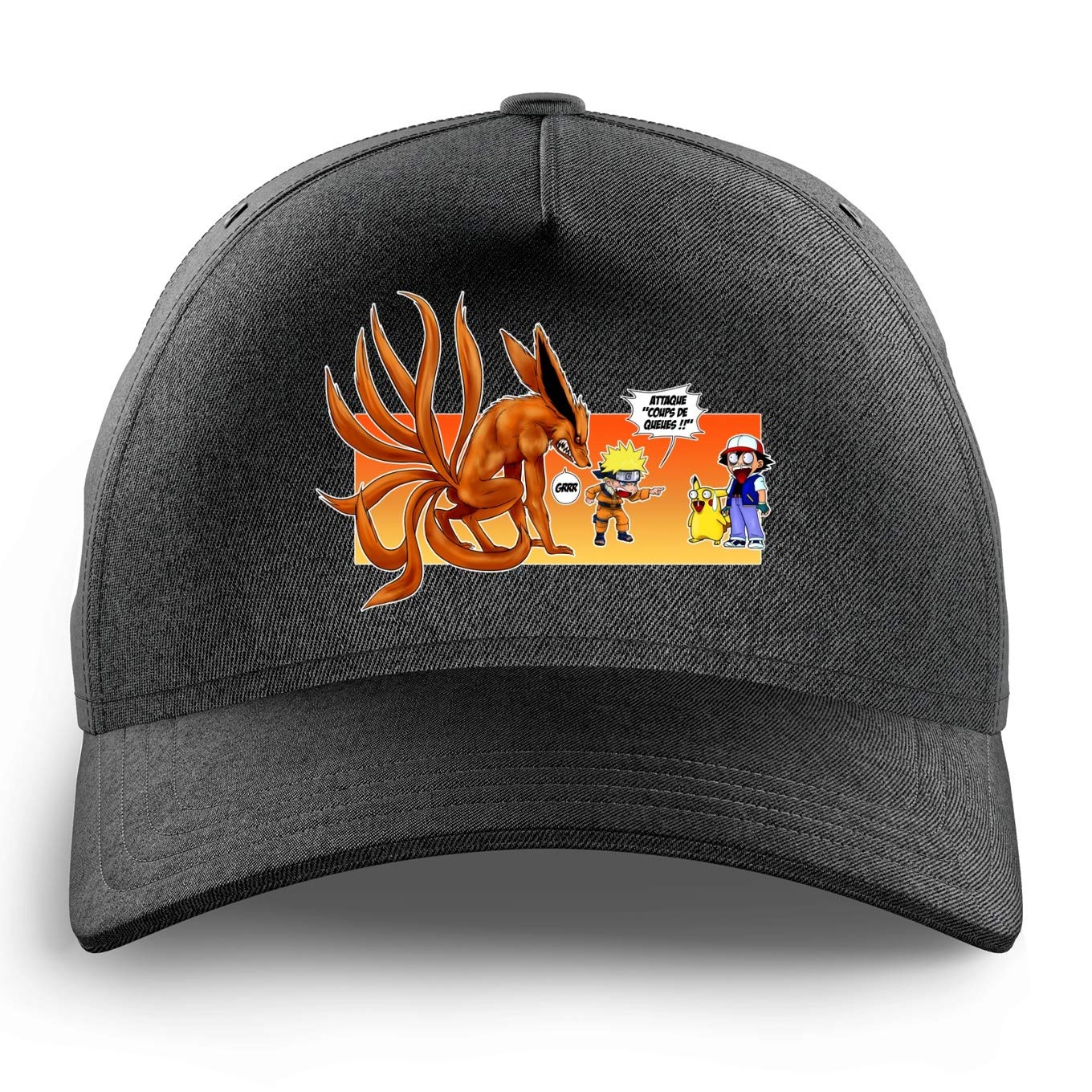 Buy Child's Black Naruto Cap – Pokémon Parodic Pikachu and Kyubi: A New ...