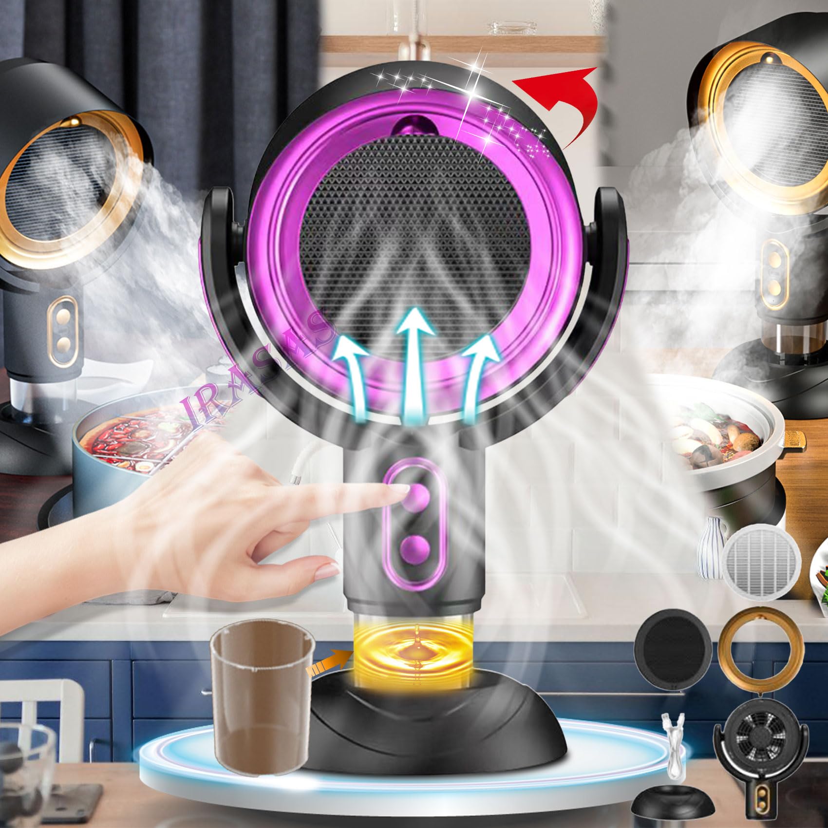 Amazon.com: Irasas Puff Chill Fan for Smoking, Puff Chill Smoking Fan ...