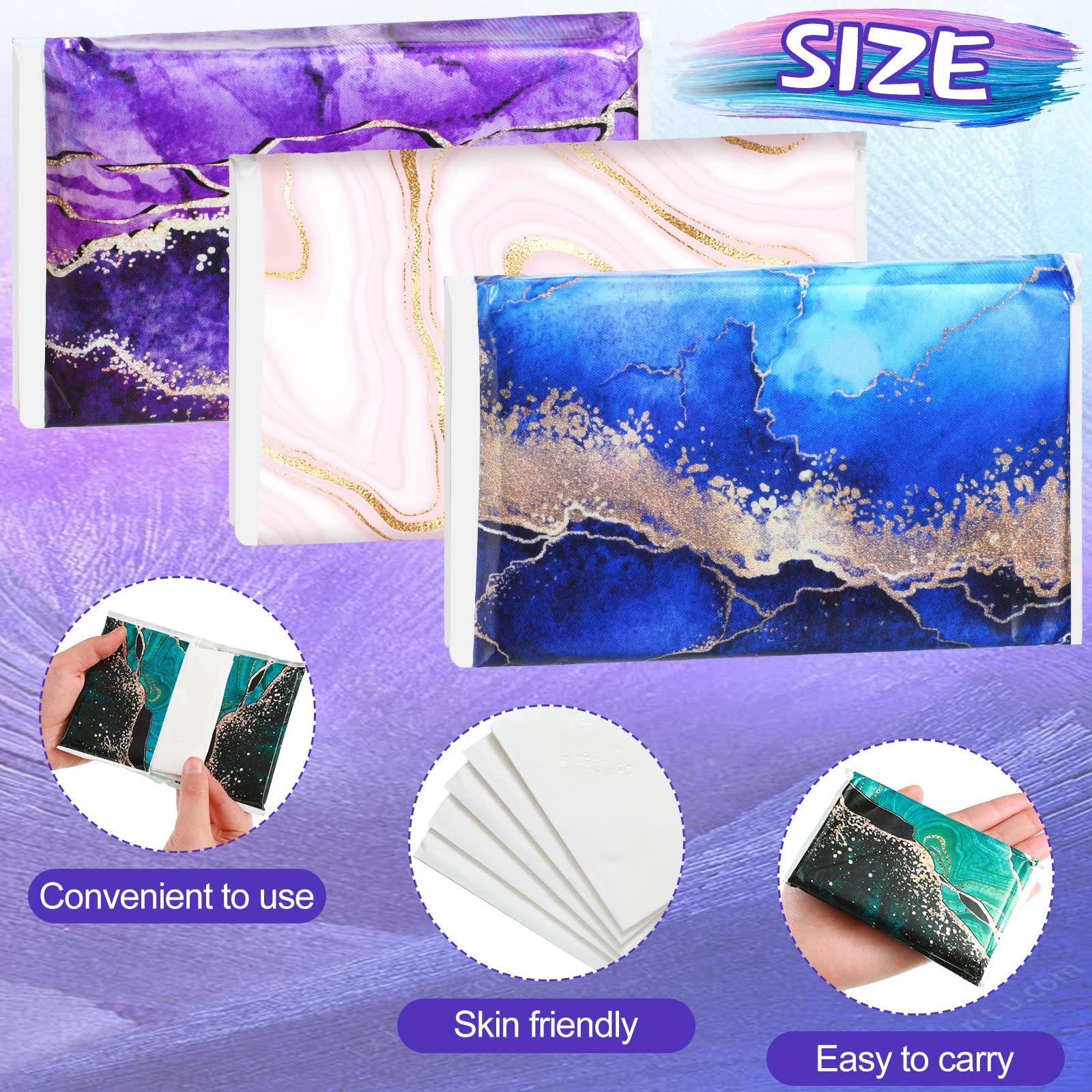 Snapklik.com : 24 Packs Travel Size Tissue Pocket Slim Pack Facial 3 ...