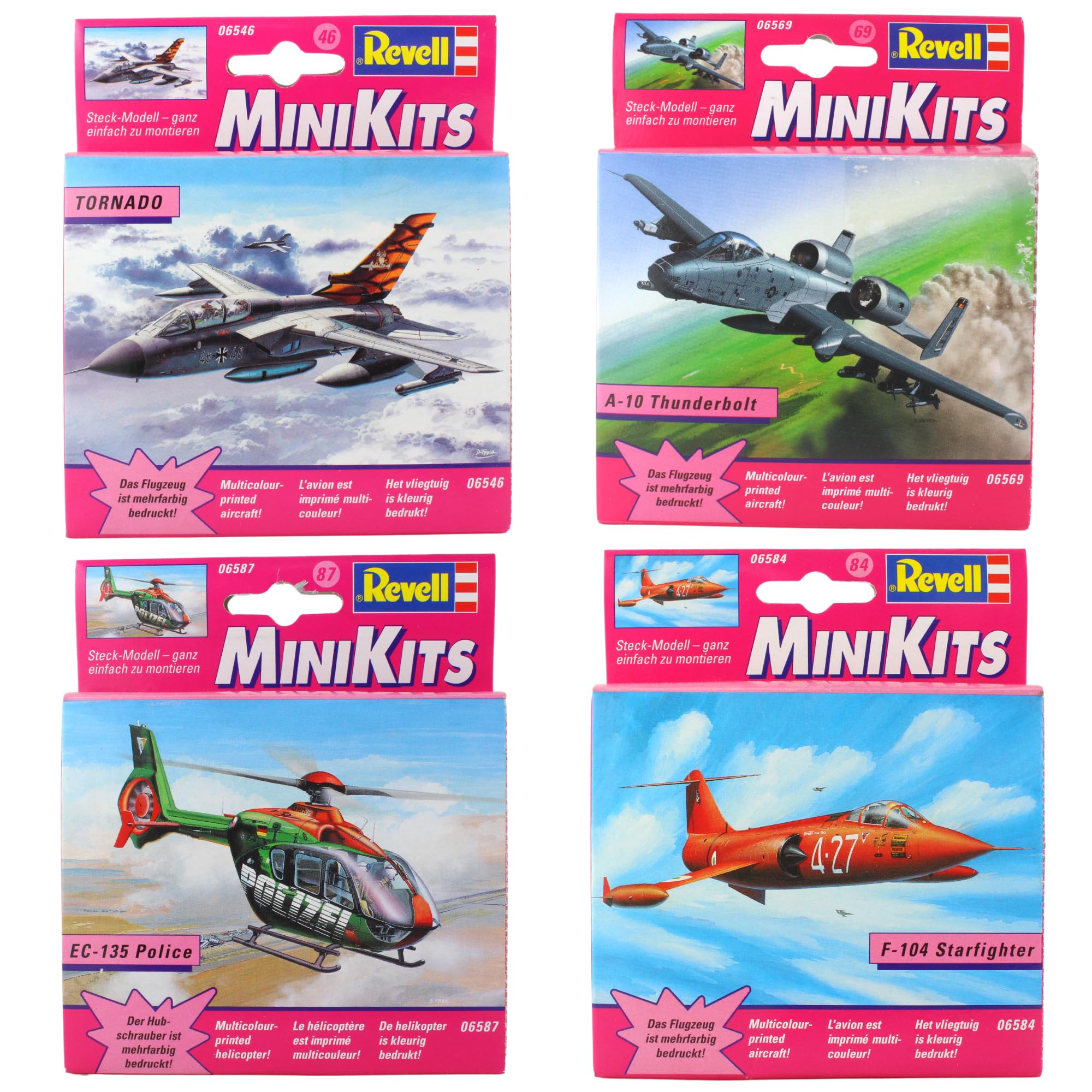 Revell MiniKits Model Plane Buildable Sets Pre Painted – Made in 2000 ...