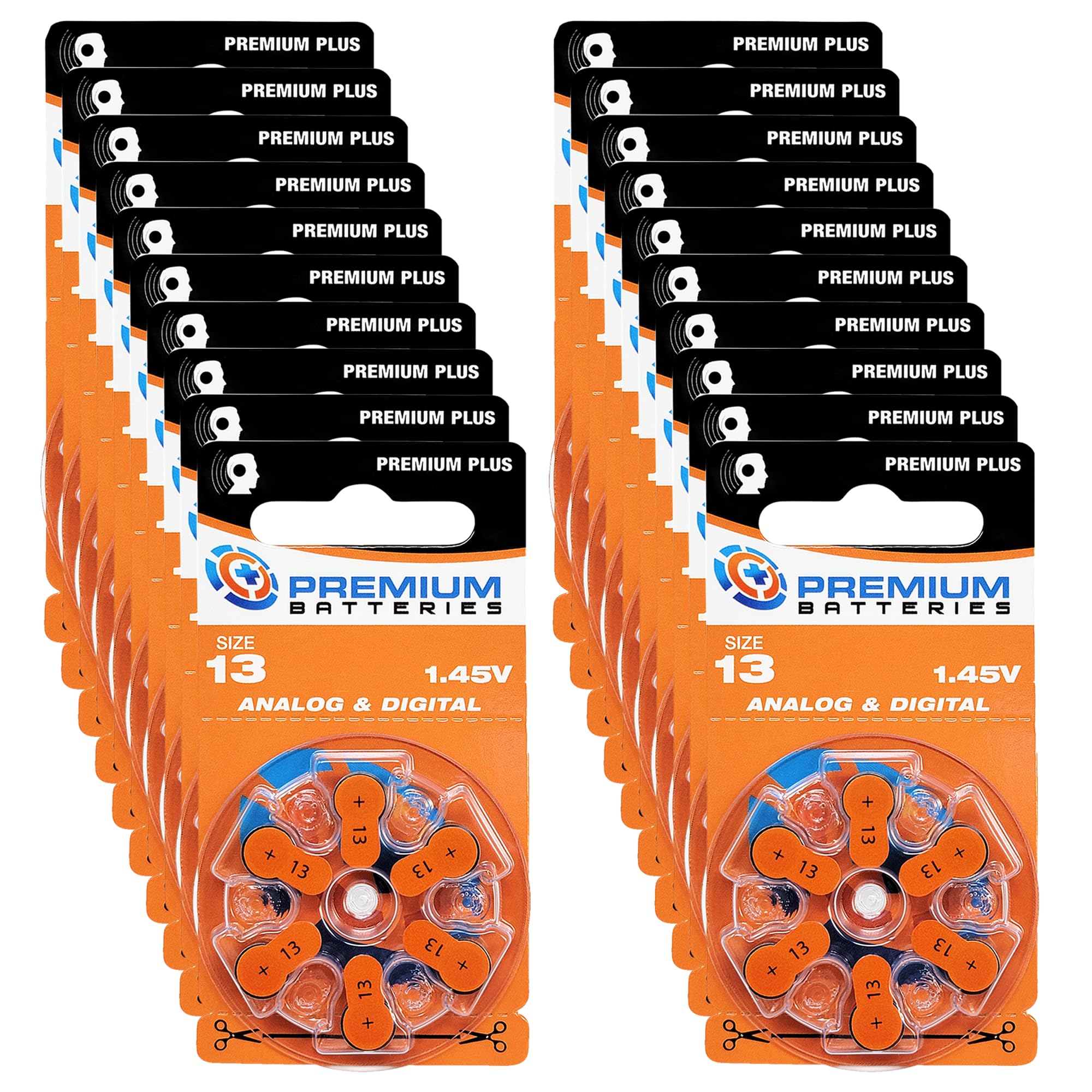 Amazon.com: Premium Batteries Size 13 ZA13 P13 PR48 1.45V Zinc Air ...