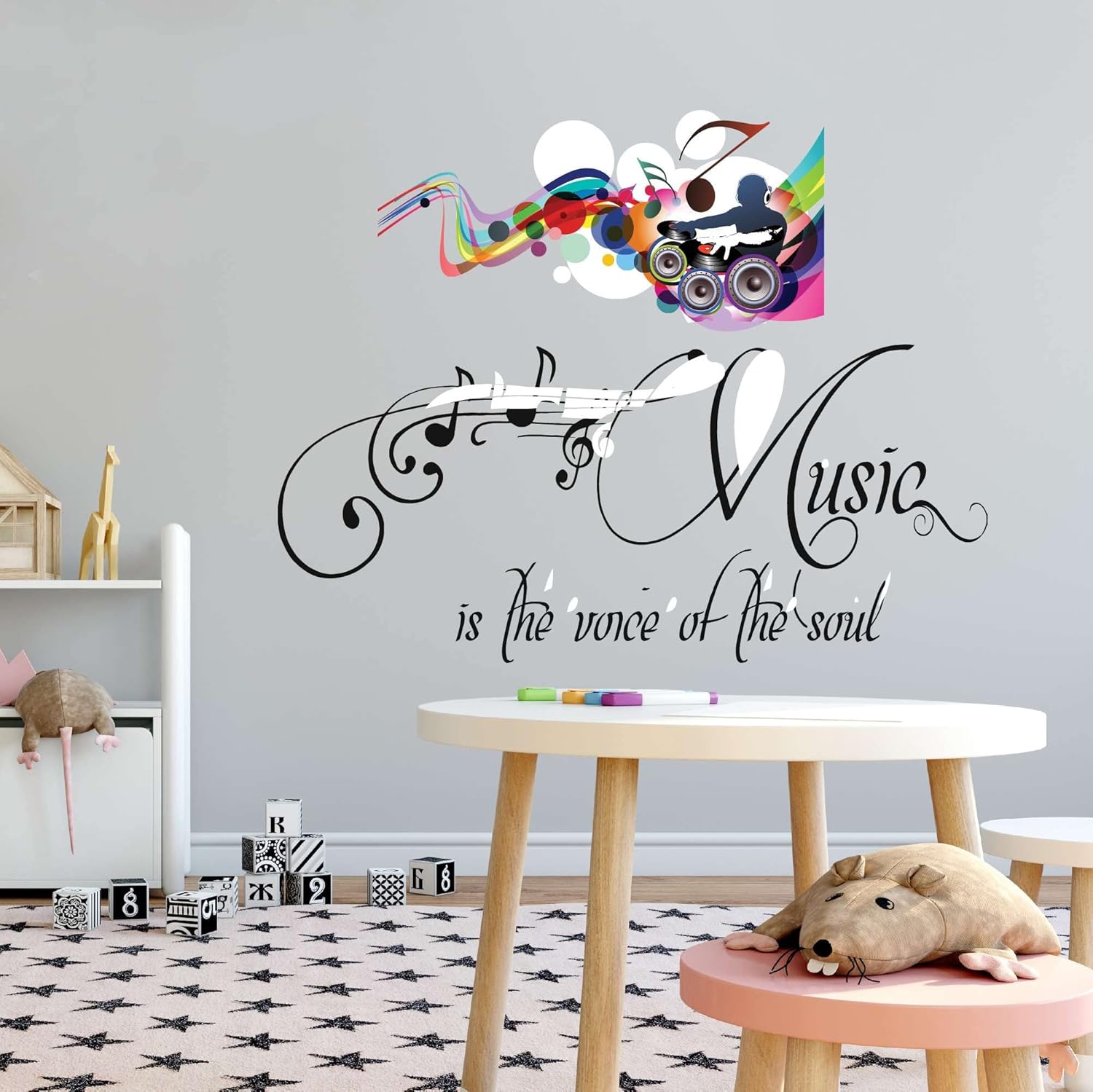 Amazon.com: Kelly Wall Decals Music Inspirational Quote Dj Vinyl Wall ...