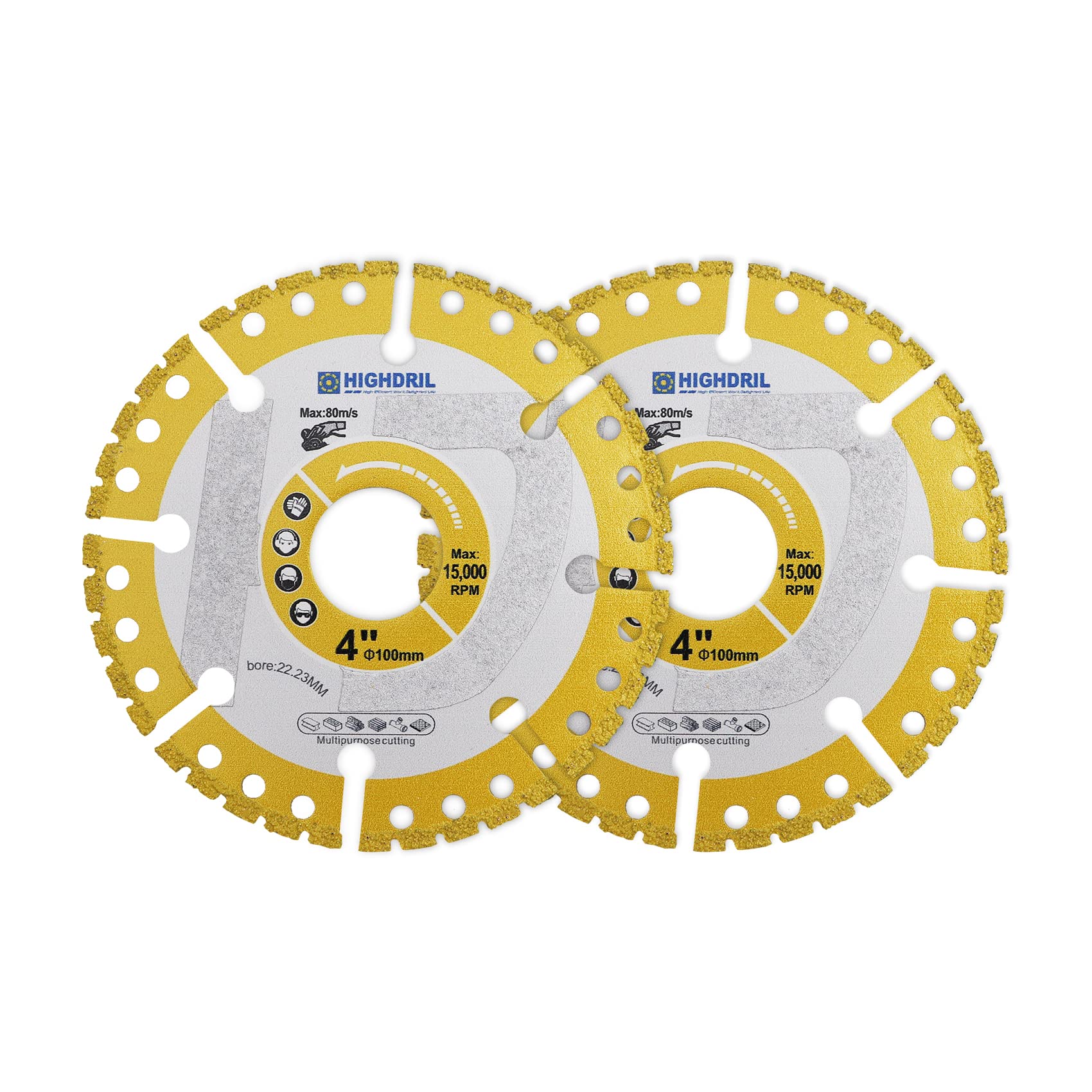 Snapklik.com : Diamond Metal Cutting Blade,2pcs 4 Inch/100mm Heavy Duty ...