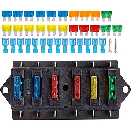 Amazon.com: Nilight 12 Way Fuse Block with Negative Bus 12V Blade Fuse ...